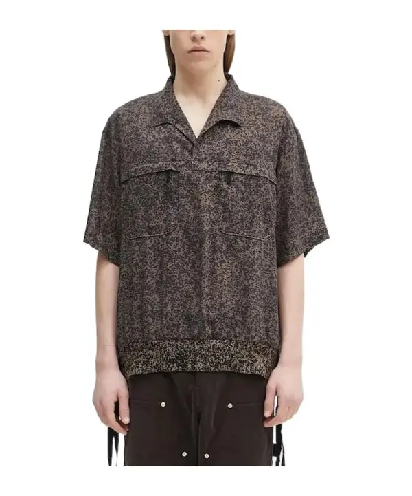 Undercover Pocket Speckled Cotton Shirt