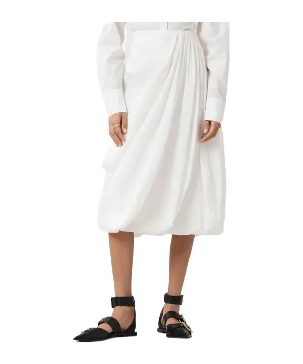 ALLSAINTS Nia Draped Midi Skirt
