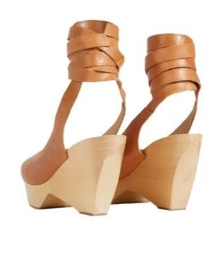 Isabel Marant Étoile Leather Wedge Pumps With Ankle Straps