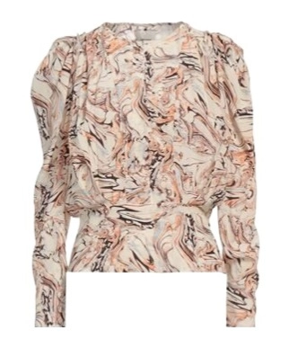 Isabel Marant Étoile Multicolor Crew Neck Long Sleeve Top