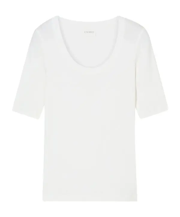 Closed Crew-neck Short-sleeved T-shirt