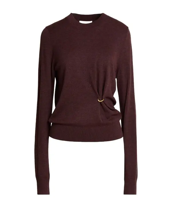 Isabel Marant Étoile Crew-neck Knit Top With Metal Ring Detail - Black