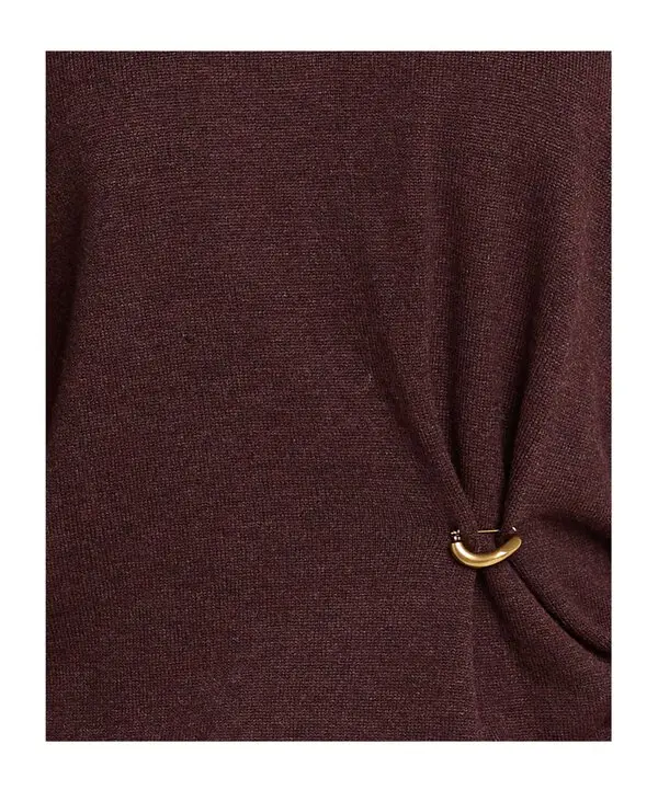 Isabel Marant Étoile Crew-neck Knit Top With Metal Ring Detail - Black