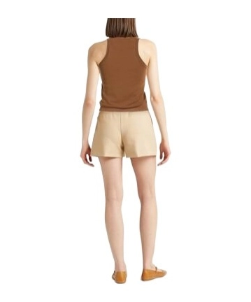 Max Mara Crew-neck Ribbed Racerback Tank Top
