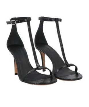 Isabel Marant Étoile Snake Print Leather Heeled Sandals