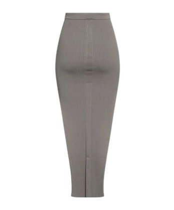 Rick Owens High-waisted Ribbed Knit Pencil Skirt