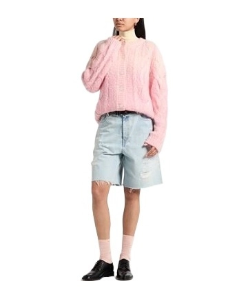 MAISON MARGIELA Open-front Cable Knit Cardigan