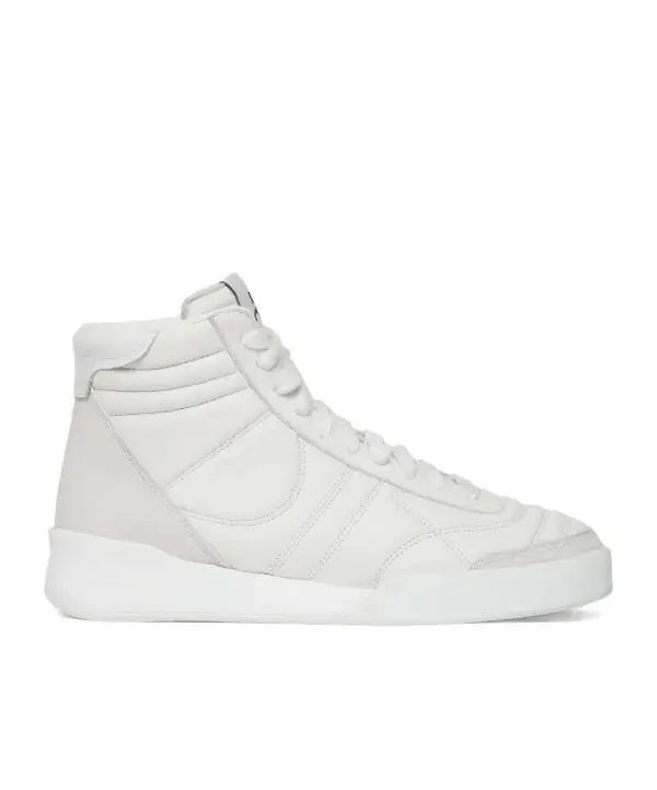 COURREGES Padded Leather High-top Sneakers