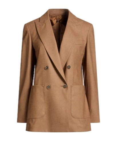 Max Mara Double-breasted Flannel Blazer