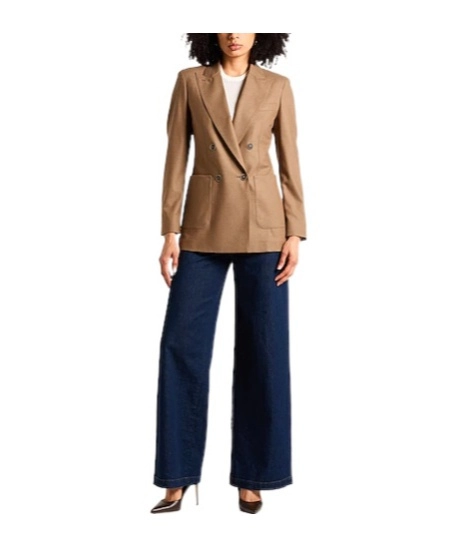 Max Mara Double-breasted Flannel Blazer