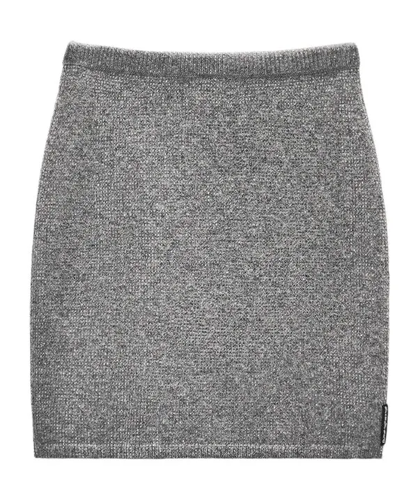 Alexander Wang Wool-blend Hotfix Embellished Mini Skirt