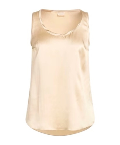 Brunello Cucinelli Sleeveless Satin Top - Nude