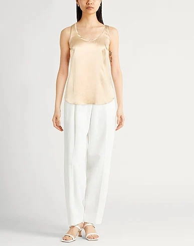 Brunello Cucinelli Sleeveless Satin Top - Nude