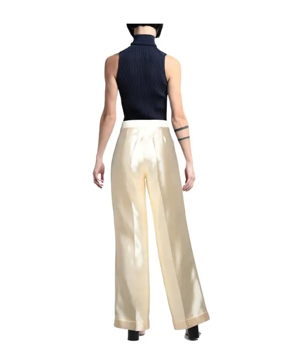 MAISON MARGIELA Satin Wide Leg Dress Pants