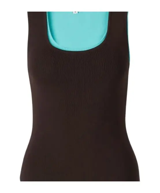 Staud Ribbed Knit Square Neck Tank Top