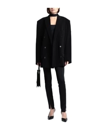 Balenciaga Double-breasted Notched Lapel Blazer