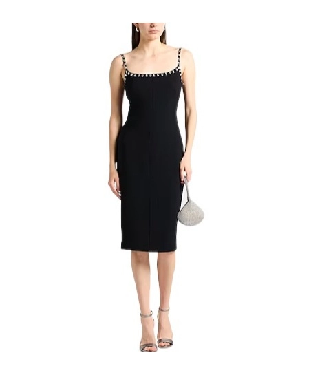 Max Mara Sleeveless Crystal Embellished Fitted Dress