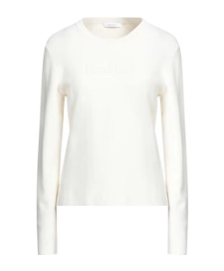 Max Mara Crew-neck Long-sleeve Knit Top - White