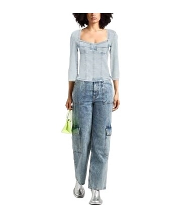 Isabel Marant Étoile Light Wash Denim Top