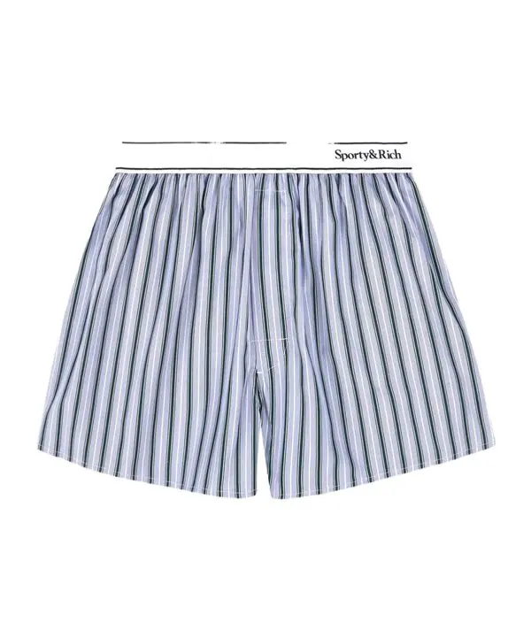 SPORTY  RICH Sporty & Rich Serif Striped Boxer Shorts