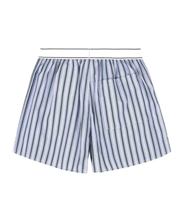 SPORTY  RICH Sporty & Rich Serif Striped Boxer Shorts