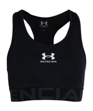 Balenciaga Racerback Cropped Sports Tank With Logo Detail