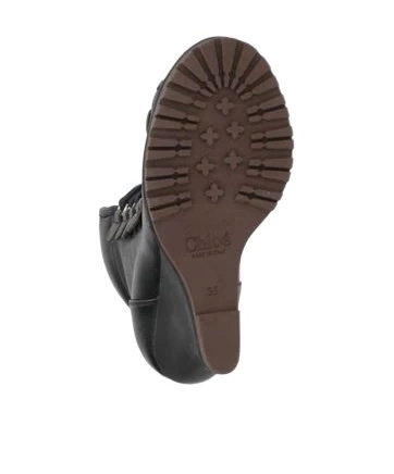 Chloé Lace-up Round-toe Ankle Boots