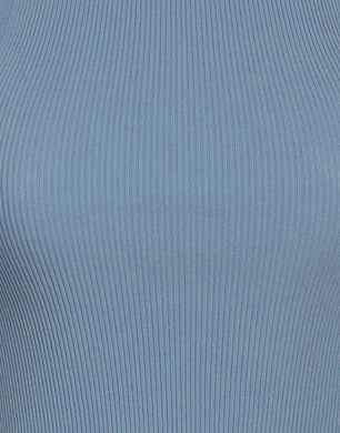 Max Mara Crew-neck Ribbed Cropped Tank Top - Blue
