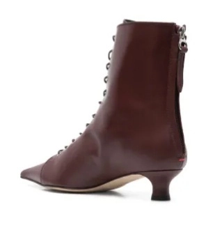 AeydĒ 40mm Lace-up Pointed-toe Boots