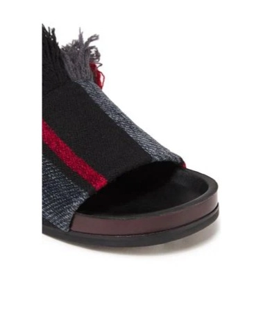 Chloé Striped Tassel Flat Sandals