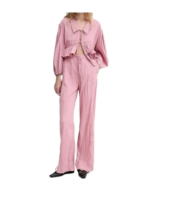 Stine Goya Ruffled Tie Front Blouse