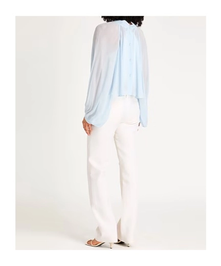 MAXCO. Max&co. Long Sleeve Crepe Top