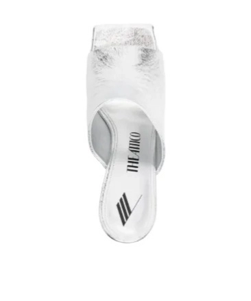Attico Cheope 105mm Laminated Leather Mules