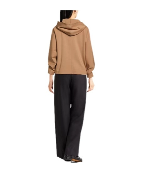 Max Mara Hooded Sweatshirt In Stretch Jersey