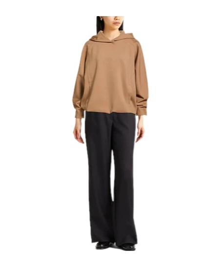 Max Mara Hooded Sweatshirt In Stretch Jersey