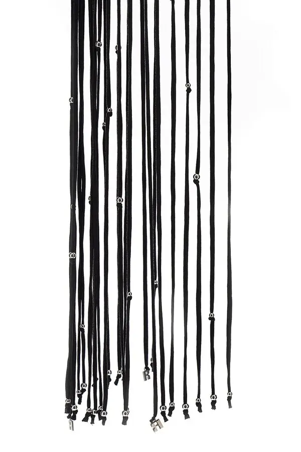 ROTATE BY BIRGER CHRISTENSEN Halterneck Fringed Mini Dress