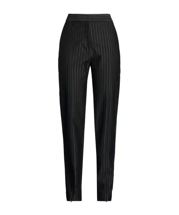 GANNI Vertical Striped Tapered Trousers