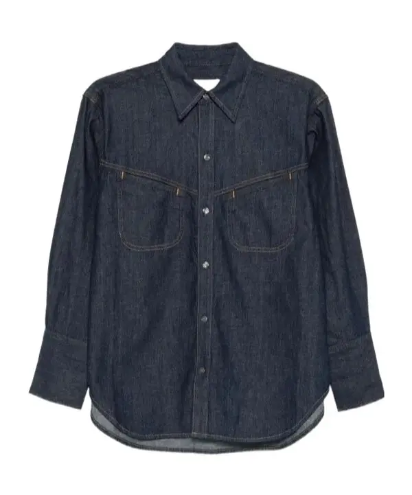 Citizens Of Humanity Long Sleeve Denim Shirt With Pocket Detail