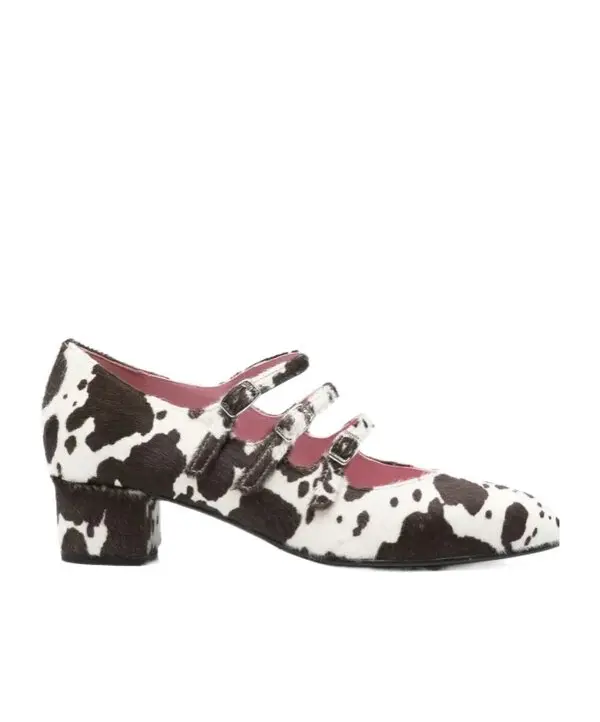 CAREL Kina Triple-strap Pumps - Black