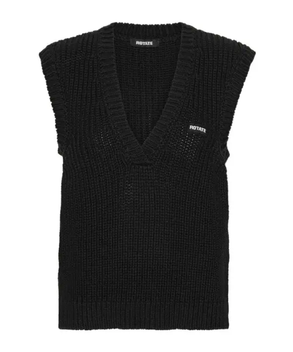 ROTATE BY BIRGER CHRISTENSEN V-neck Knitted Vest