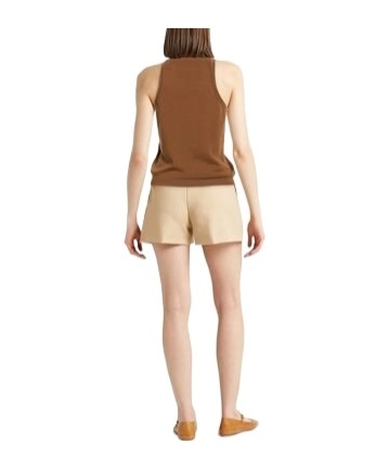 Max Mara Crew-neck Racerback Ribbed Tank Top