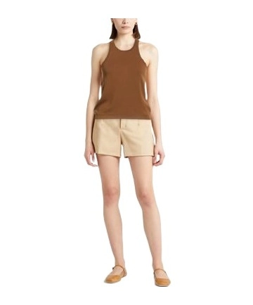 Max Mara Crew-neck Racerback Ribbed Tank Top