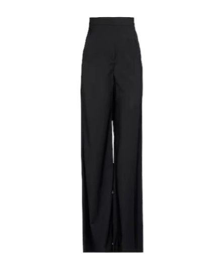 Max Mara High-waisted Flared Trousers In Cool Wool