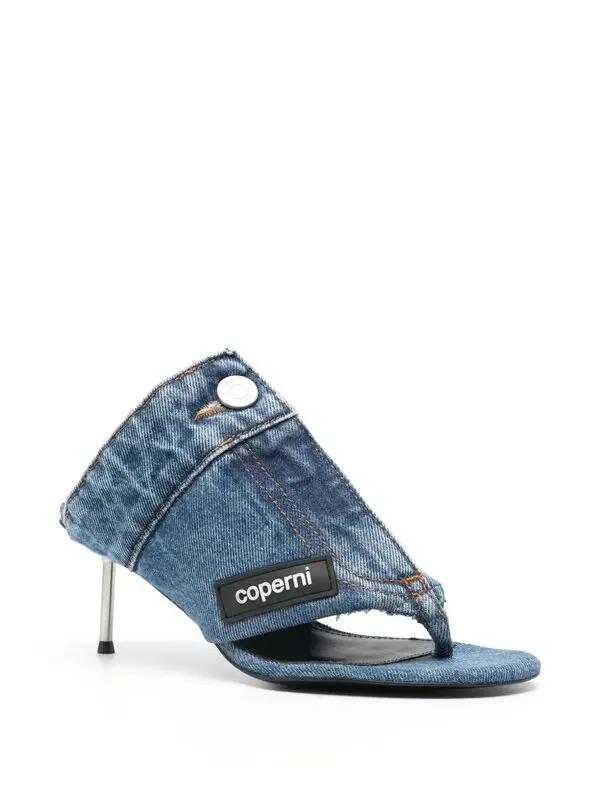 Coperni 70mm Denim Mules