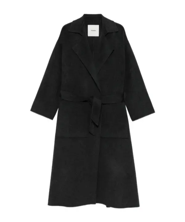 Nanushka Belted Wool Coat