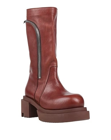 Rick Owens Casual Platform Leather Boots