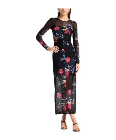 GANNI Multicolor Mesh Dress