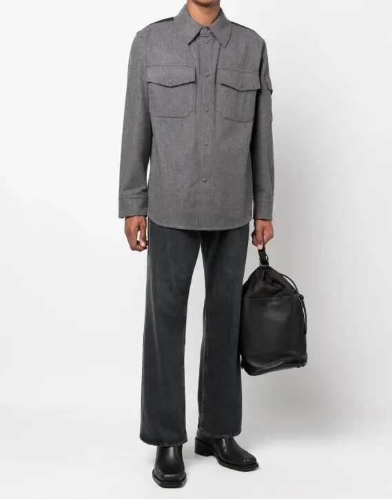 Helmut Lang Button-up Long-sleeve Shirt