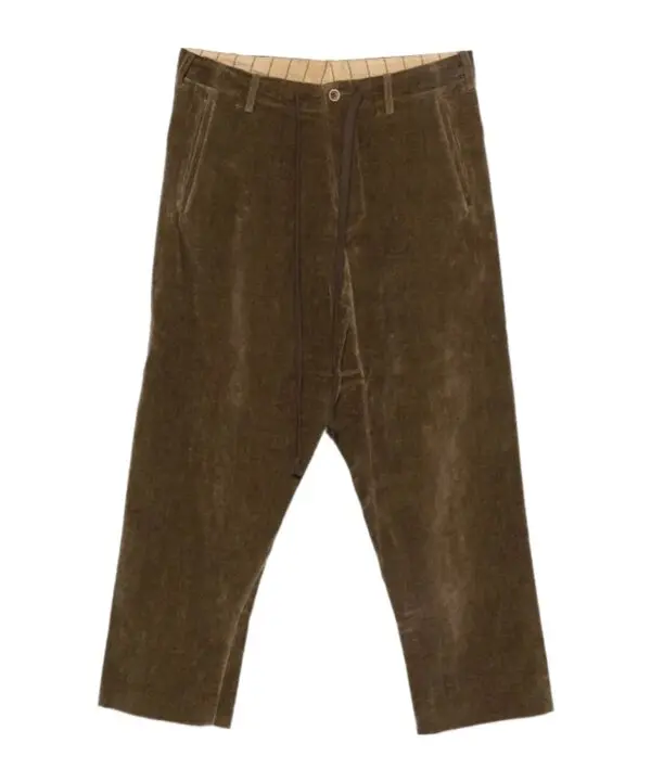 UMA WANG Drawstring Corduroy Trousers