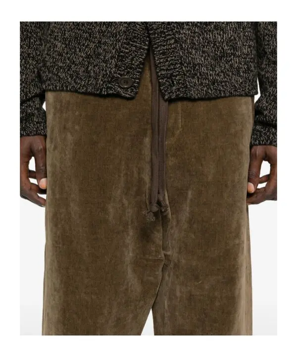 UMA WANG Drawstring Corduroy Trousers